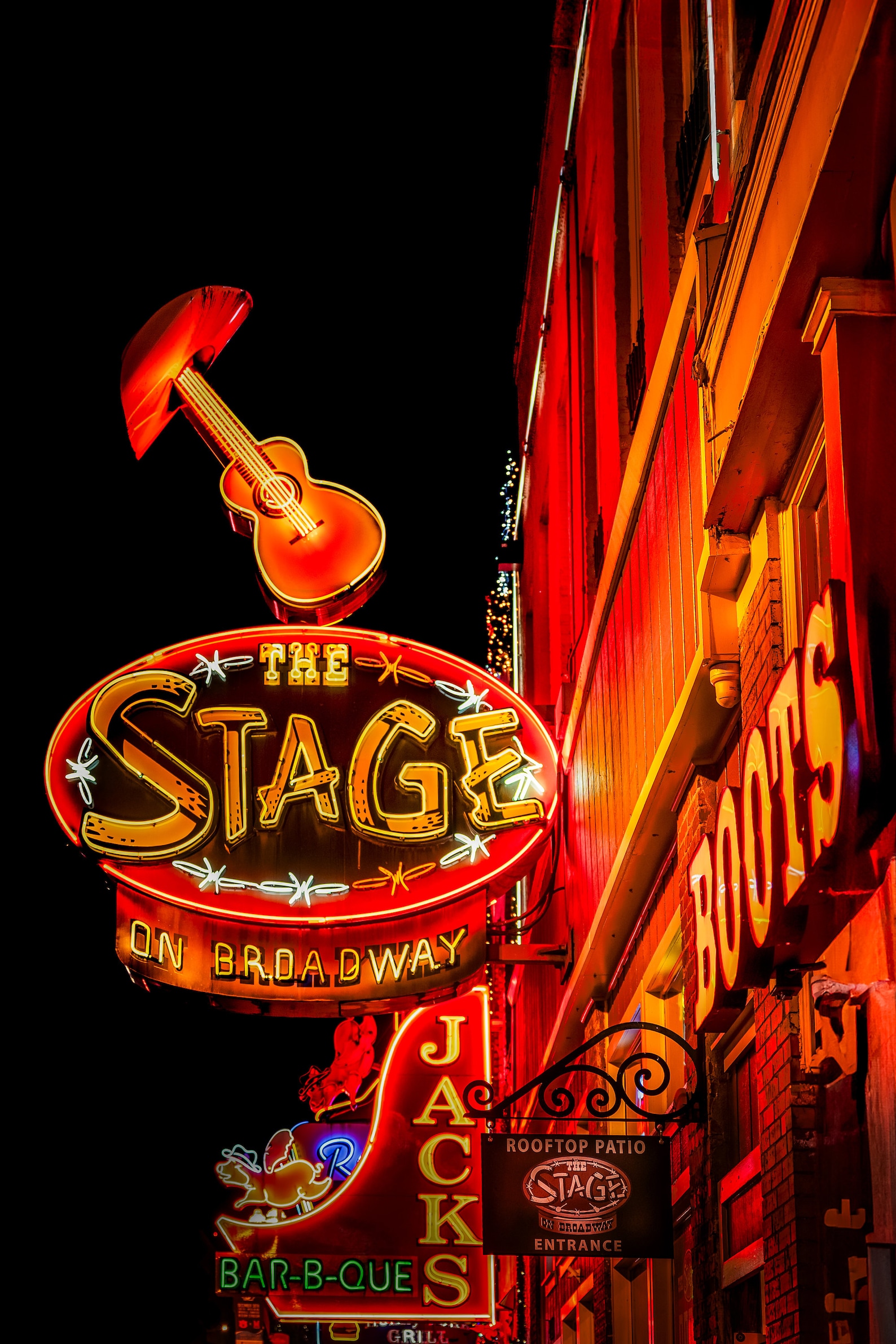 Nashville Skyline, Broadway Street,nightlife, Honky Tonk Bars ...