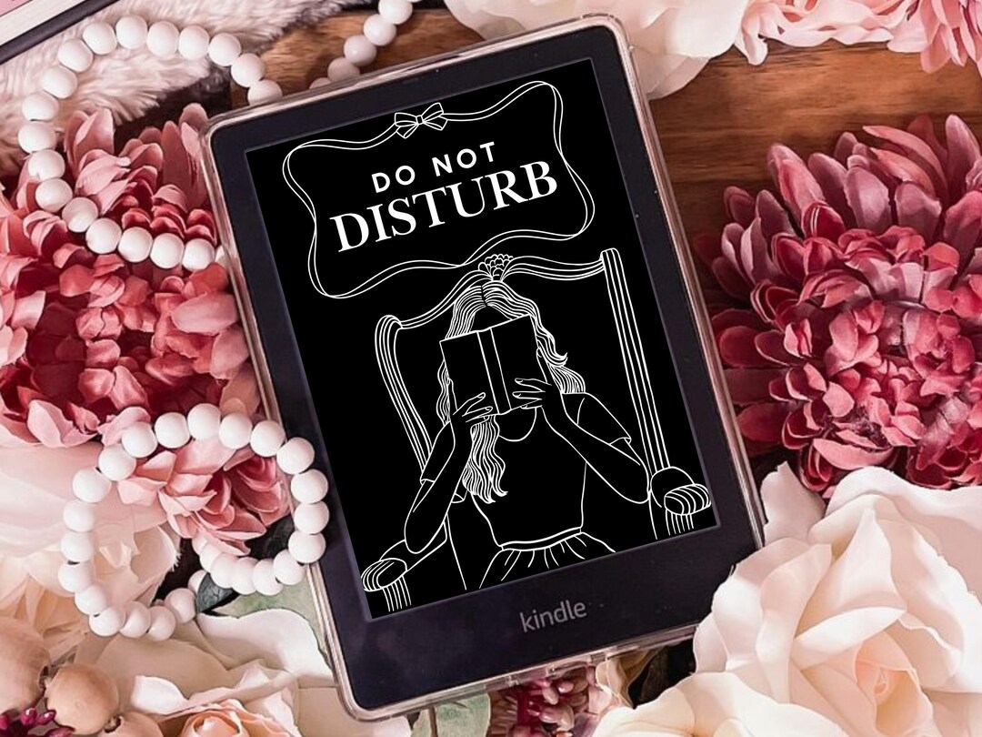 Do Not Disturb Kindle Wallpaper | Book Lover Lock Screen | Minimal ...