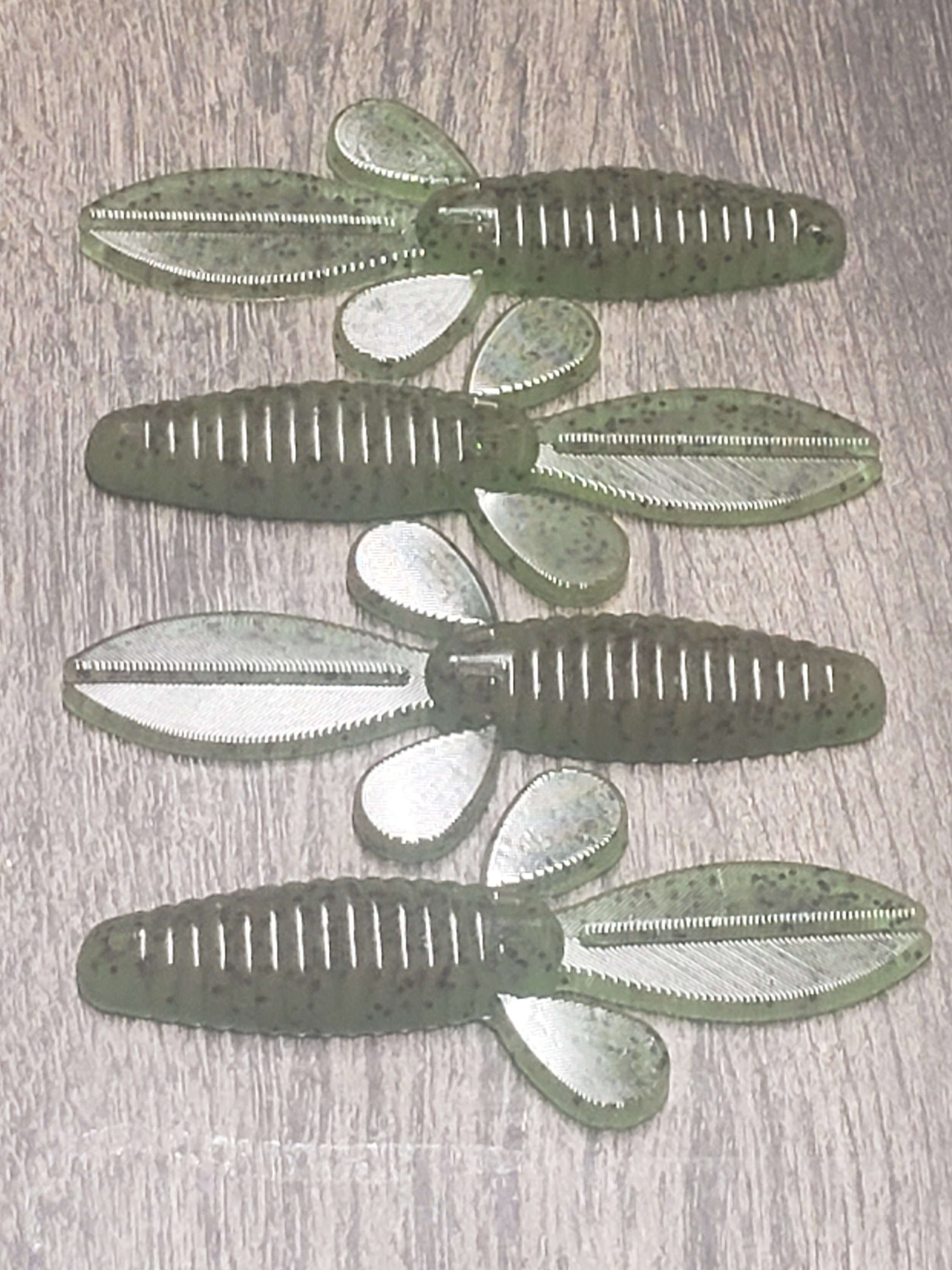 Sally Wacker Green Pumpkin Ninja Fishing Lure Soft Plastic - Etsy