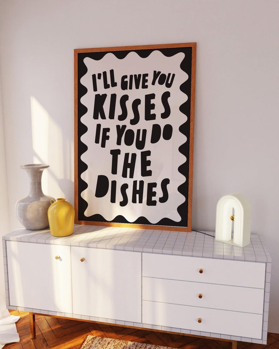 Kitchen Wall Art | Wash the Dishes Poster | Do the Dishes Dummy Trendy ...
