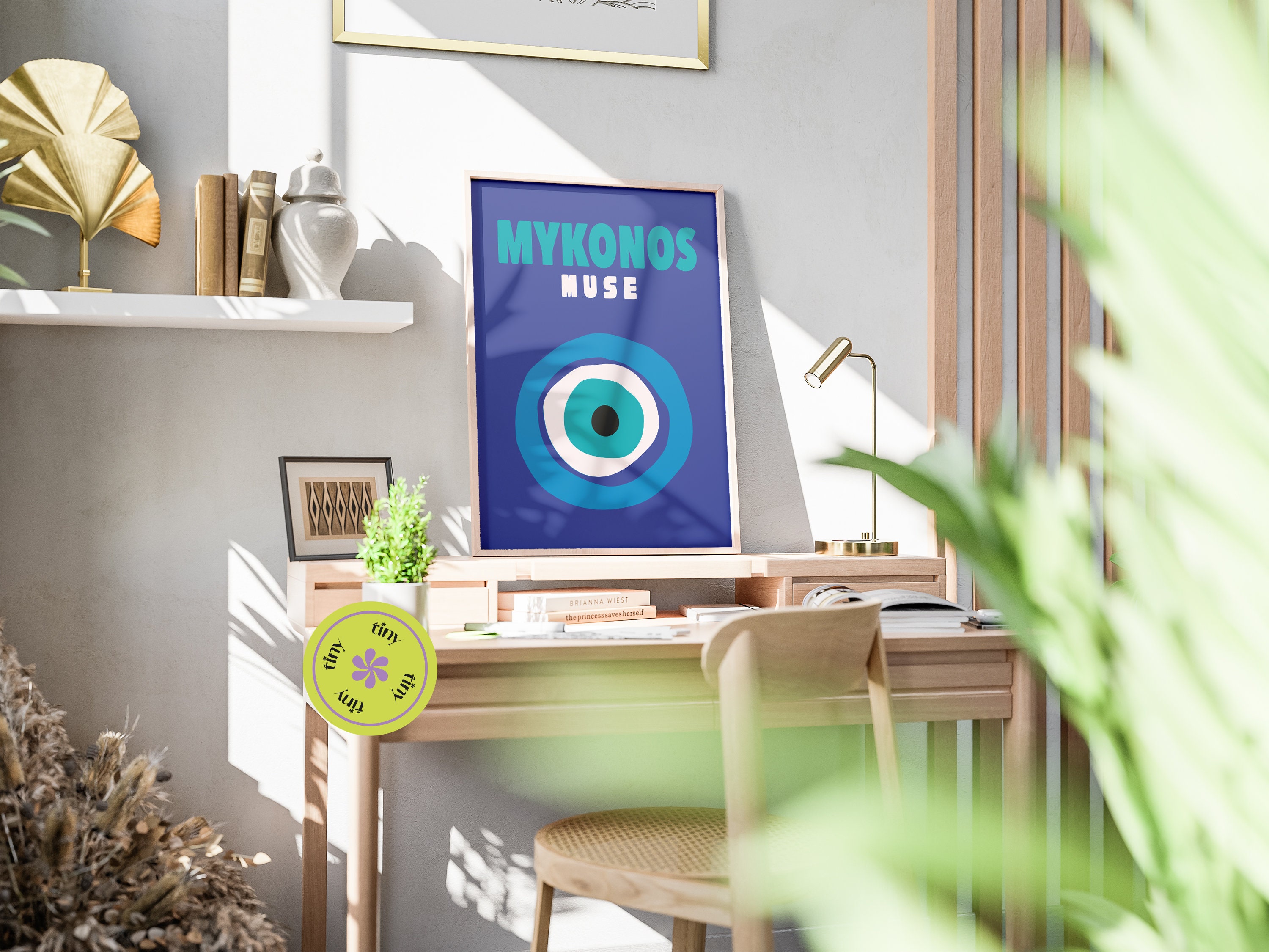 Set of 6 Travel Famous Places Prints | Ibiza Miami Mykonos Amalfi Bondi ...