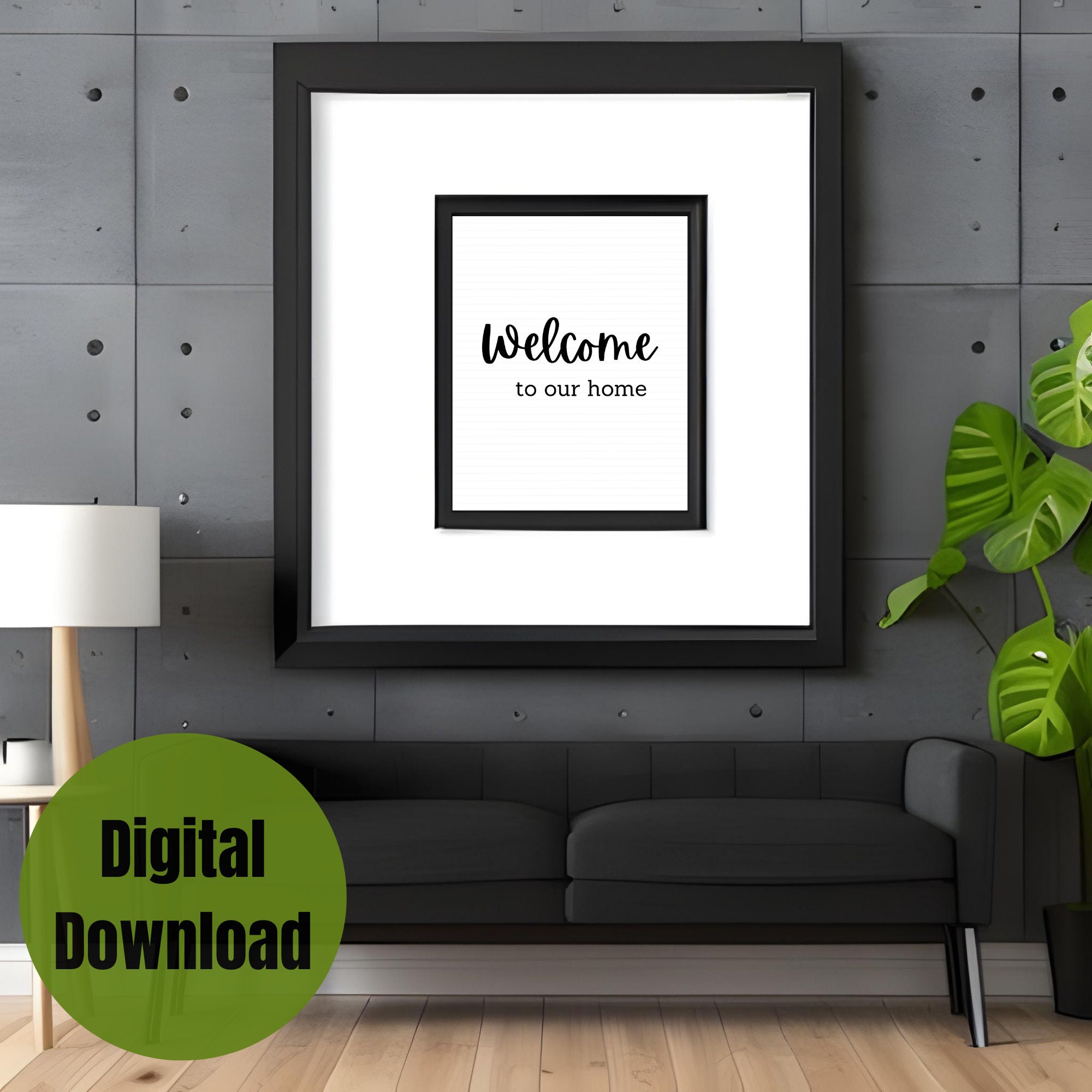 Warmly Welcoming Printable Sign Rustic Entryway Decor - Etsy
