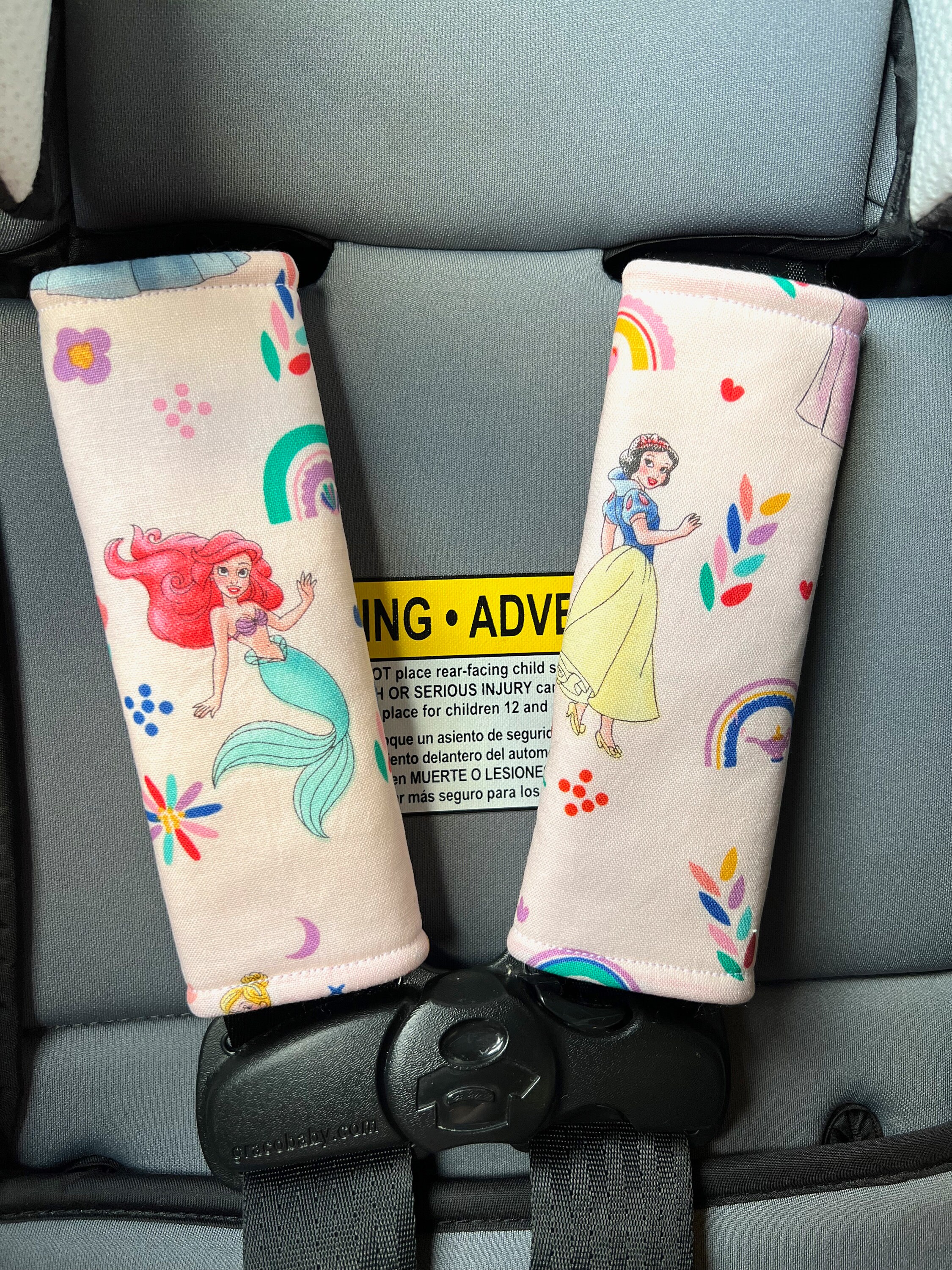 Disney Princess Car Seat Strap Covers - Etsy