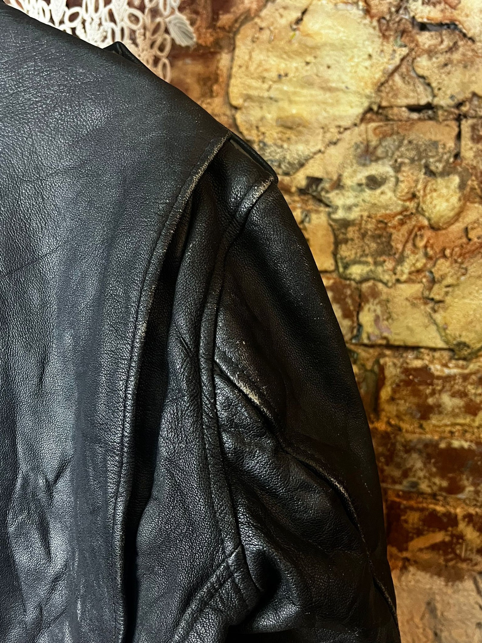 Vintage / Y2k / Biker / Leather / Jacket / Zippered Fastening / Pocket ...