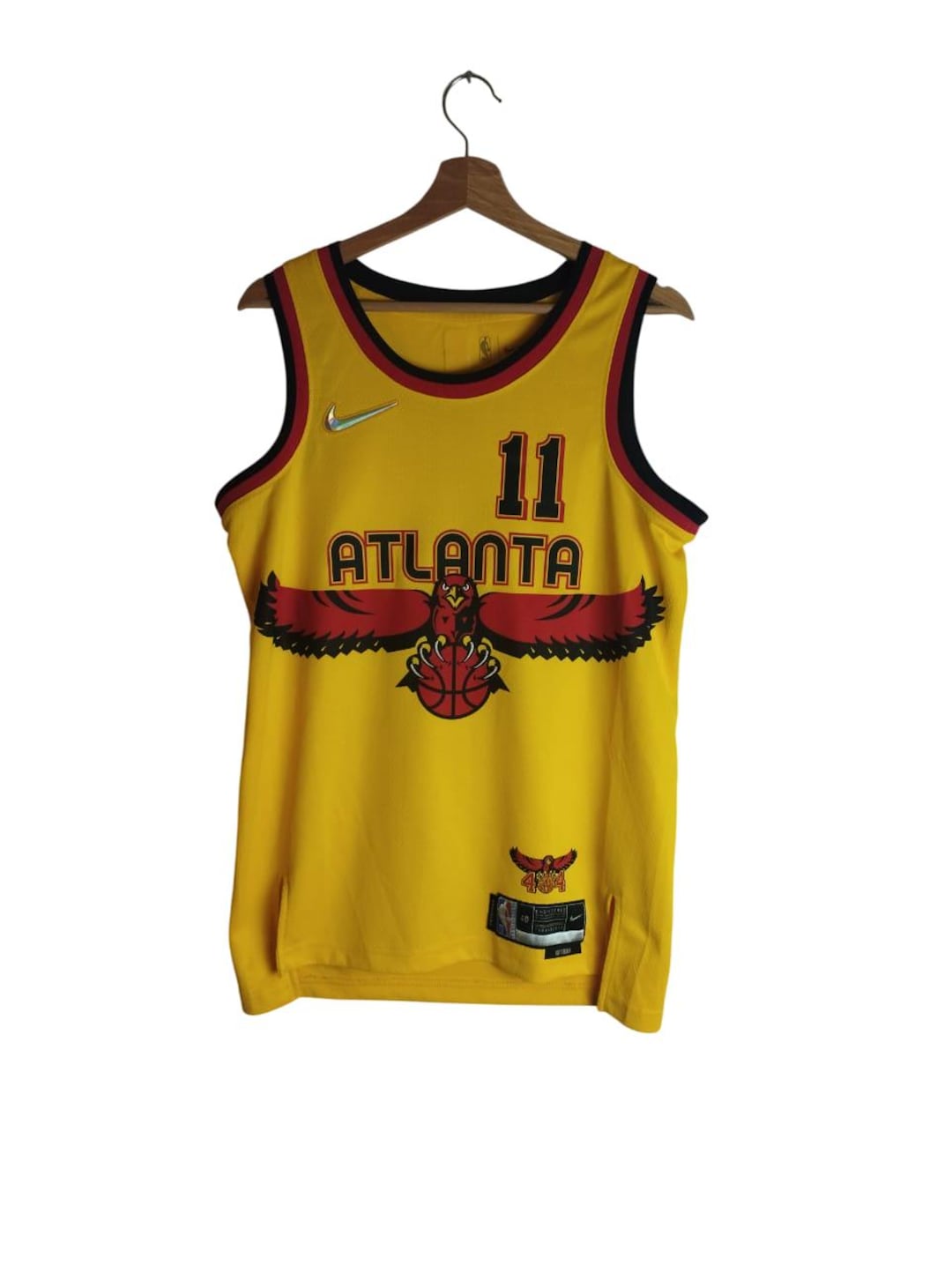 Nike Trae Young Atlanta Hawks Jersey City Edition Swingman Yellow S Men ...