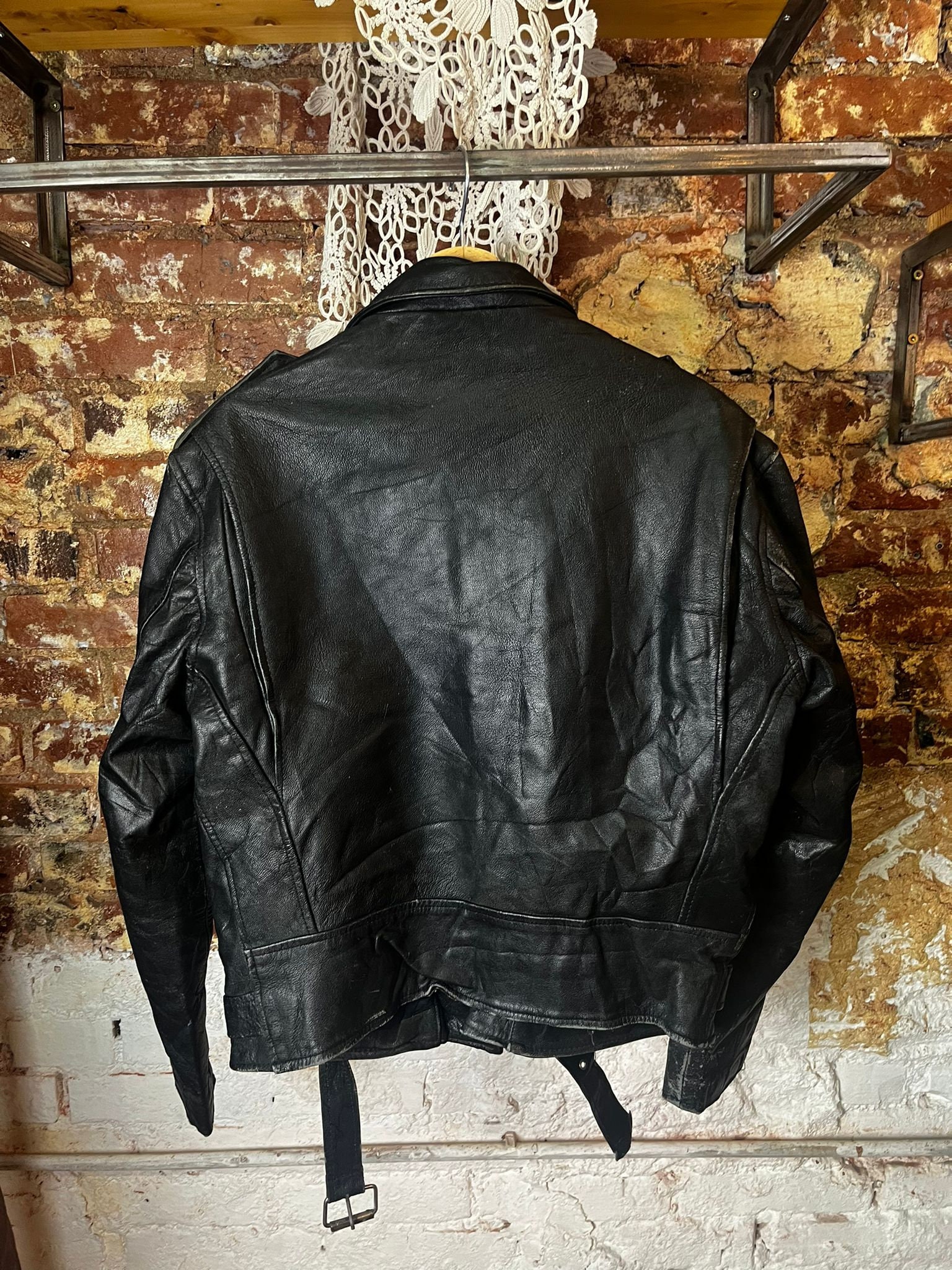 Vintage / Y2k / Biker / Leather / Jacket / Zippered Fastening / Pocket ...