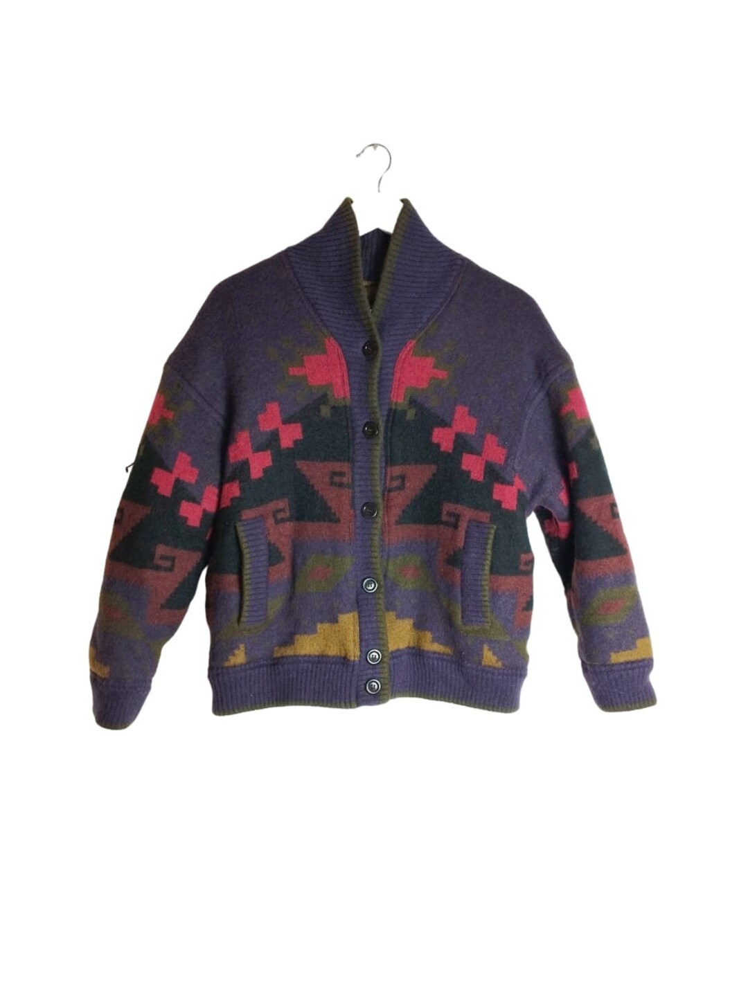 Vintage 90's Bogner Aztec Bomber Jacket M Women - Etsy