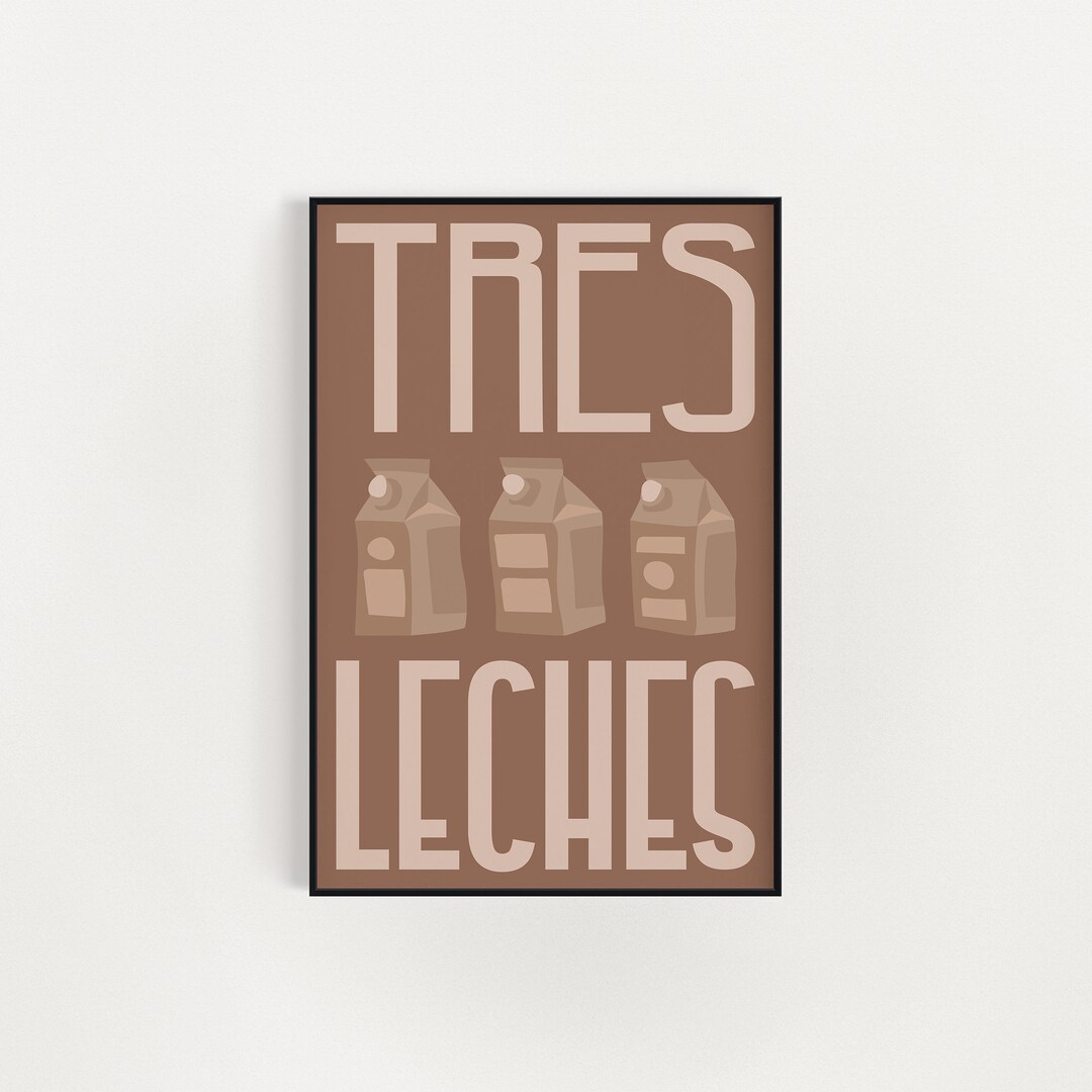 Tres Leches Poster Food Posters, Flavor Posters, Dessert Posters, Three ...