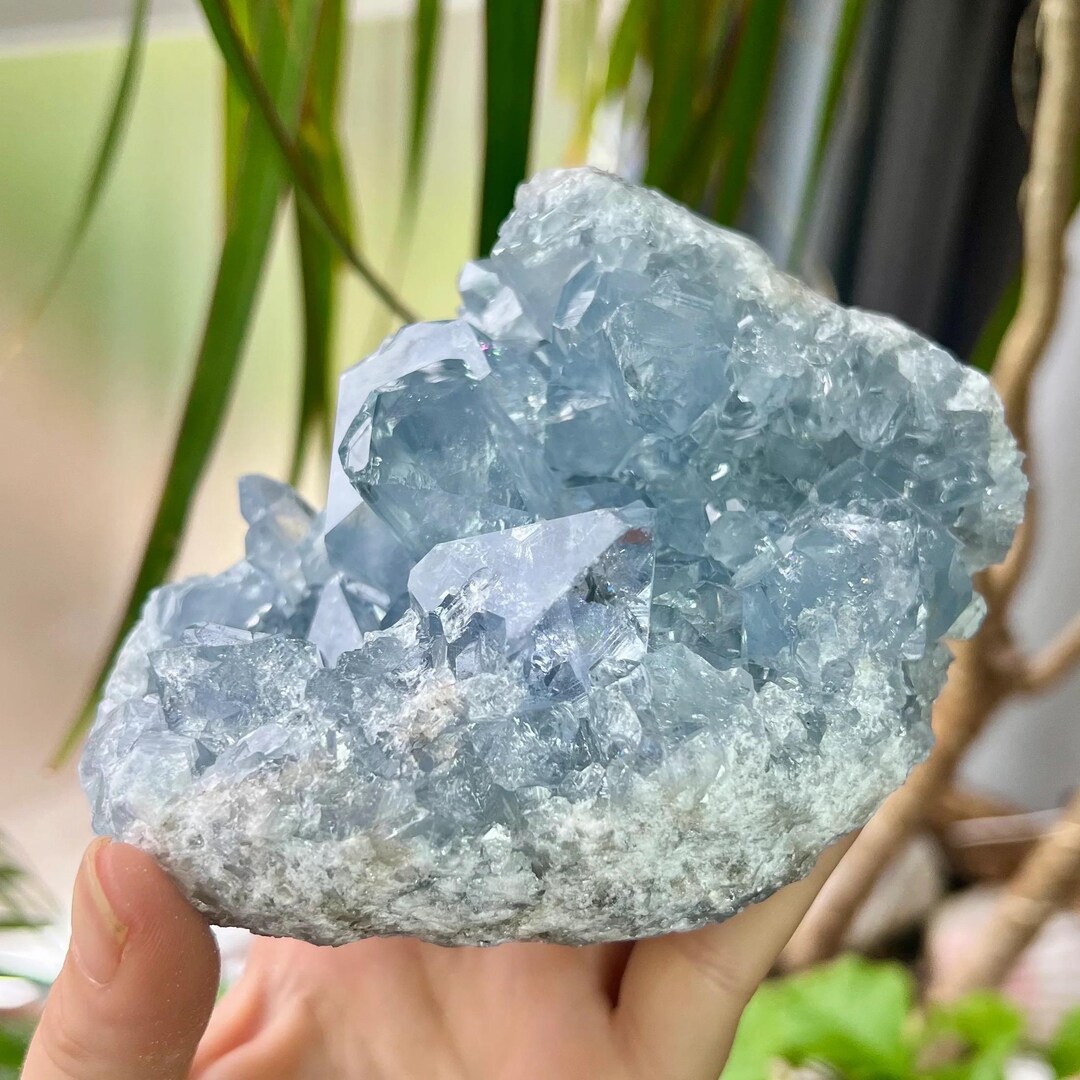 Blue Celestite High Grade Quality Crystal Specimen Collector Cluster ...