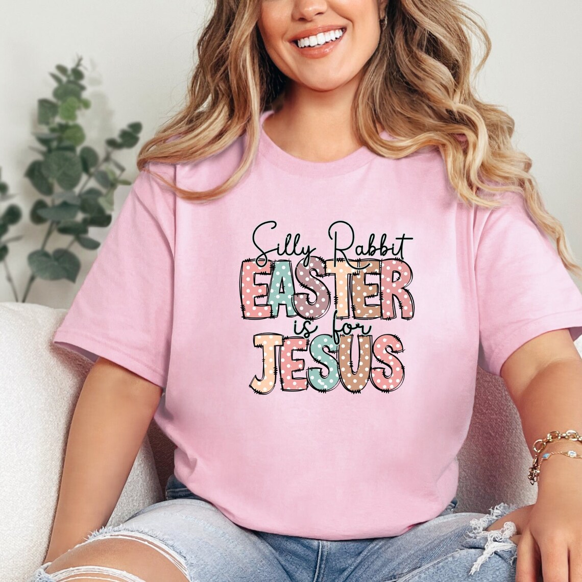 Silly Rabbit Easter is for Jesus Shirt, Inspirational Shirt, Rabbit ...