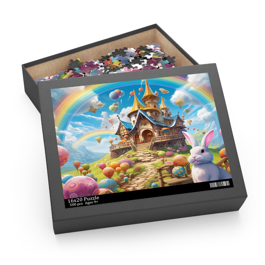 Easter Wonderland Puzzle, Easter Eggs Bunny Jigsaw Puzzle (120, 252 ...