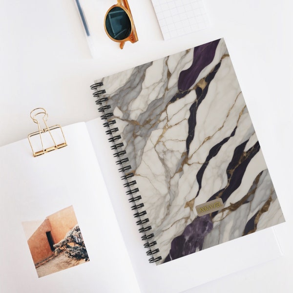 Marble Notebook - Etsy