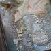 Original Art, Collage Painting, "frozen Roses" With Antique Textiles ...