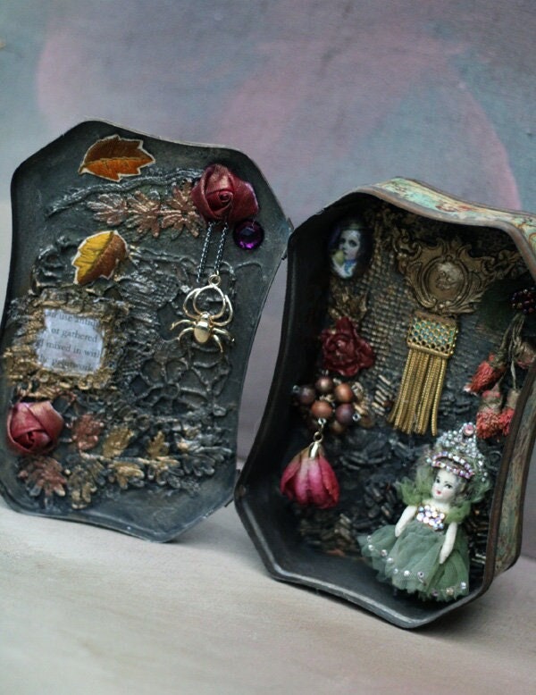 Original Art Shadow Box little Magic, Victorian Fairytale Inspired ...