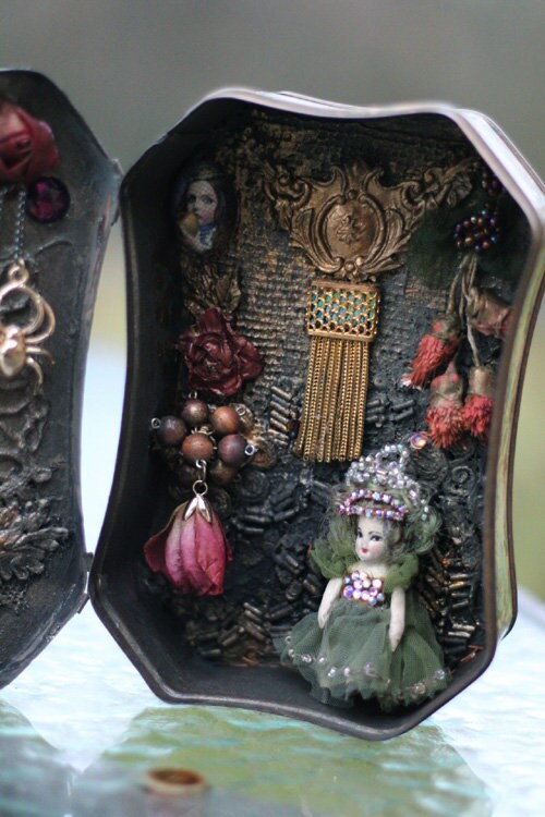 Original Art Shadow Box little Magic, Victorian Fairytale Inspired ...