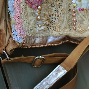 Ornate Boho Romantic Messenger Bag "boho Fairytale" Vintage Leather ...