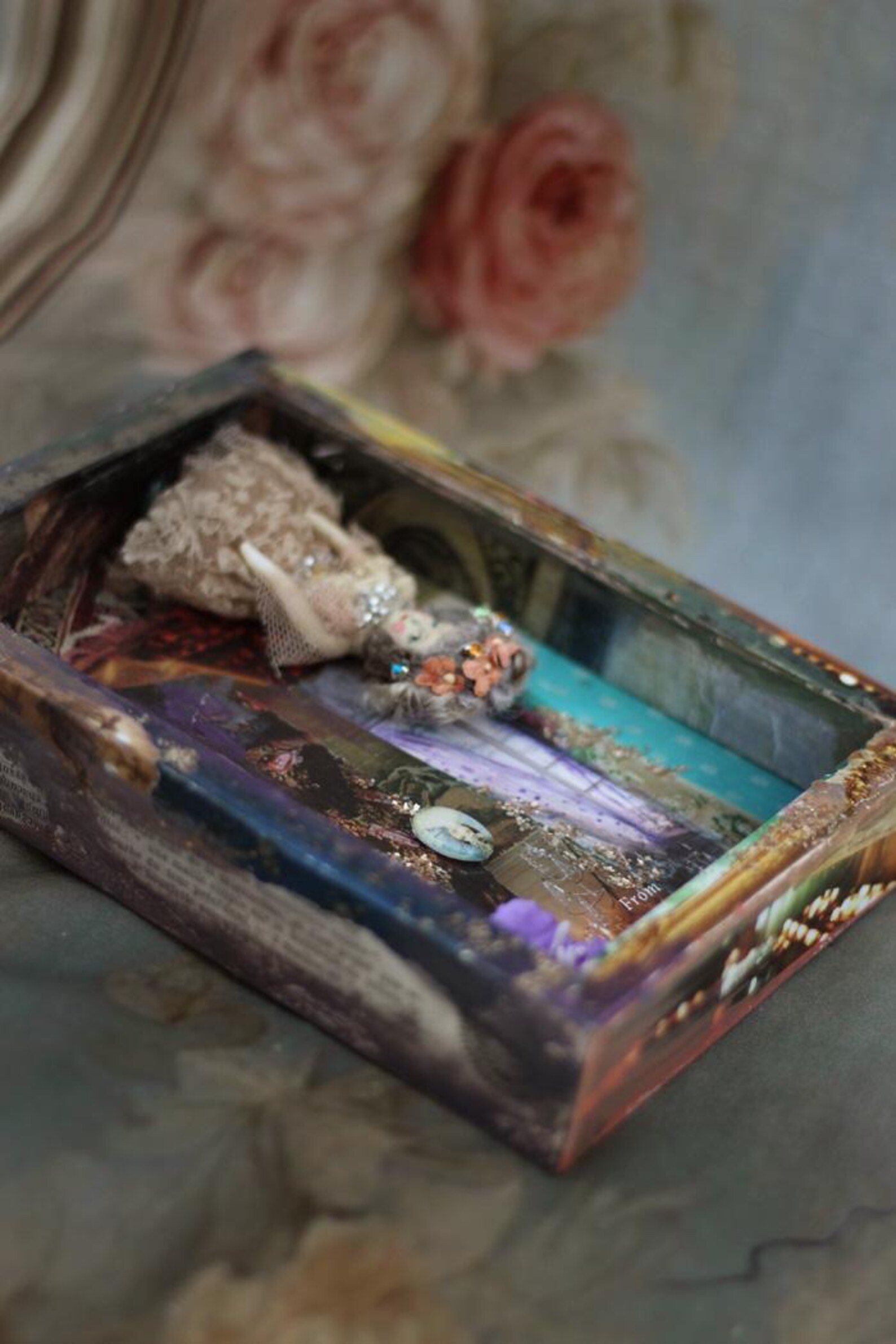 Original Art, Shadow Box Assemblage Collage 'little Boudoir" , 1880 ...