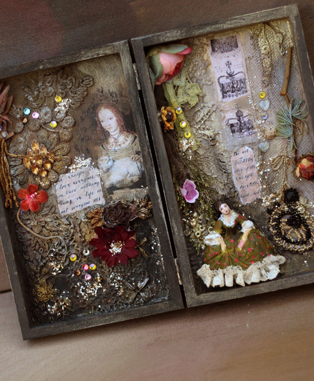 RESERVED Original Art Small Shadow Box little Fairytale, Fairytale ...