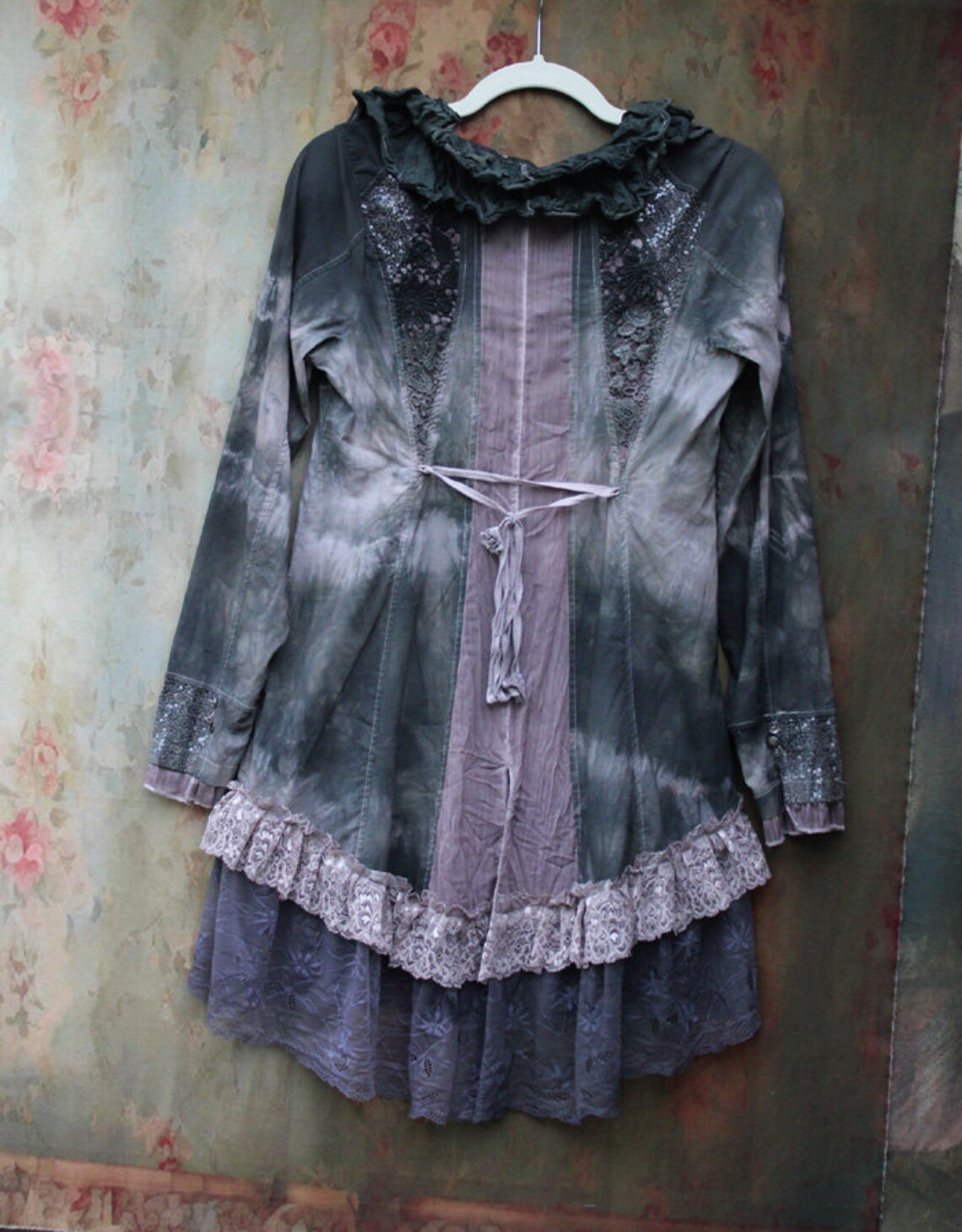 Boho Romantic Jacket With Vintage Laces and Beaded/embroidered Details ...