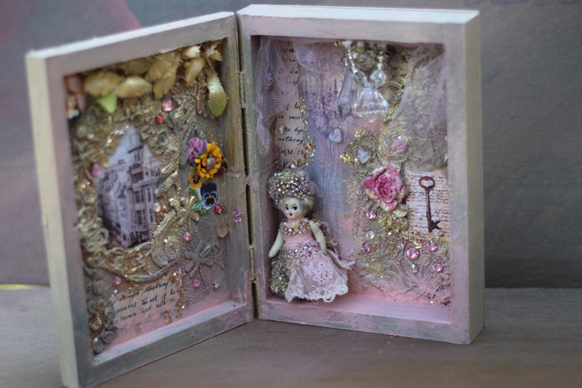 Original Art Shadow Box "fairy Boudoir", Victorian Fairytale Inspired ...