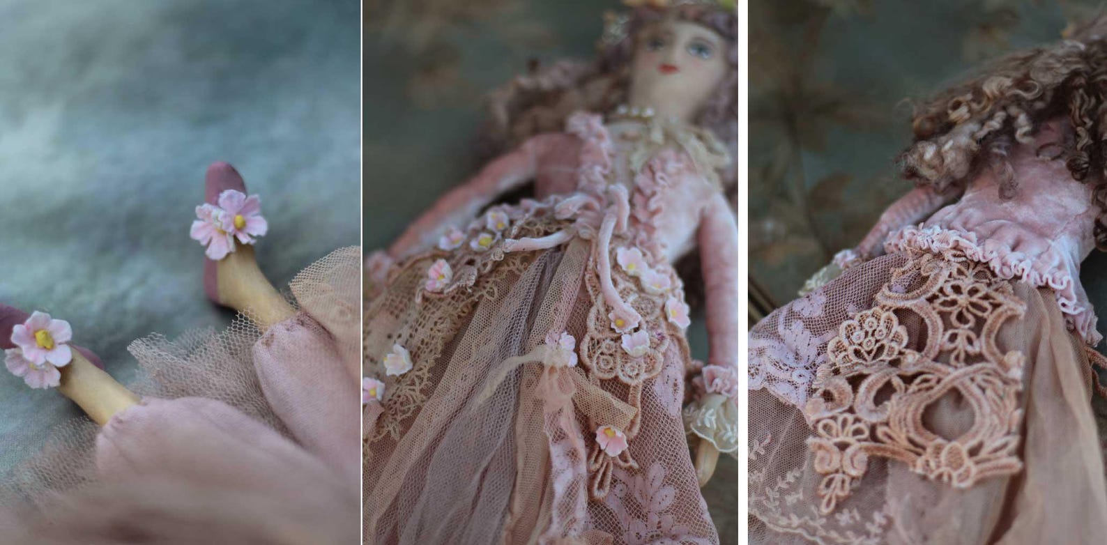 Art Doll, Collectible Doll "miss Helena" Heirloom Doll With Hand ...