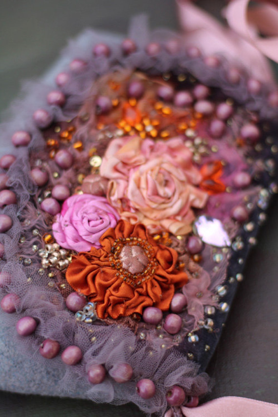 Small Boho Romantic Bag/purse "autumn Baroque" Embroidered Beaded, Boho ...