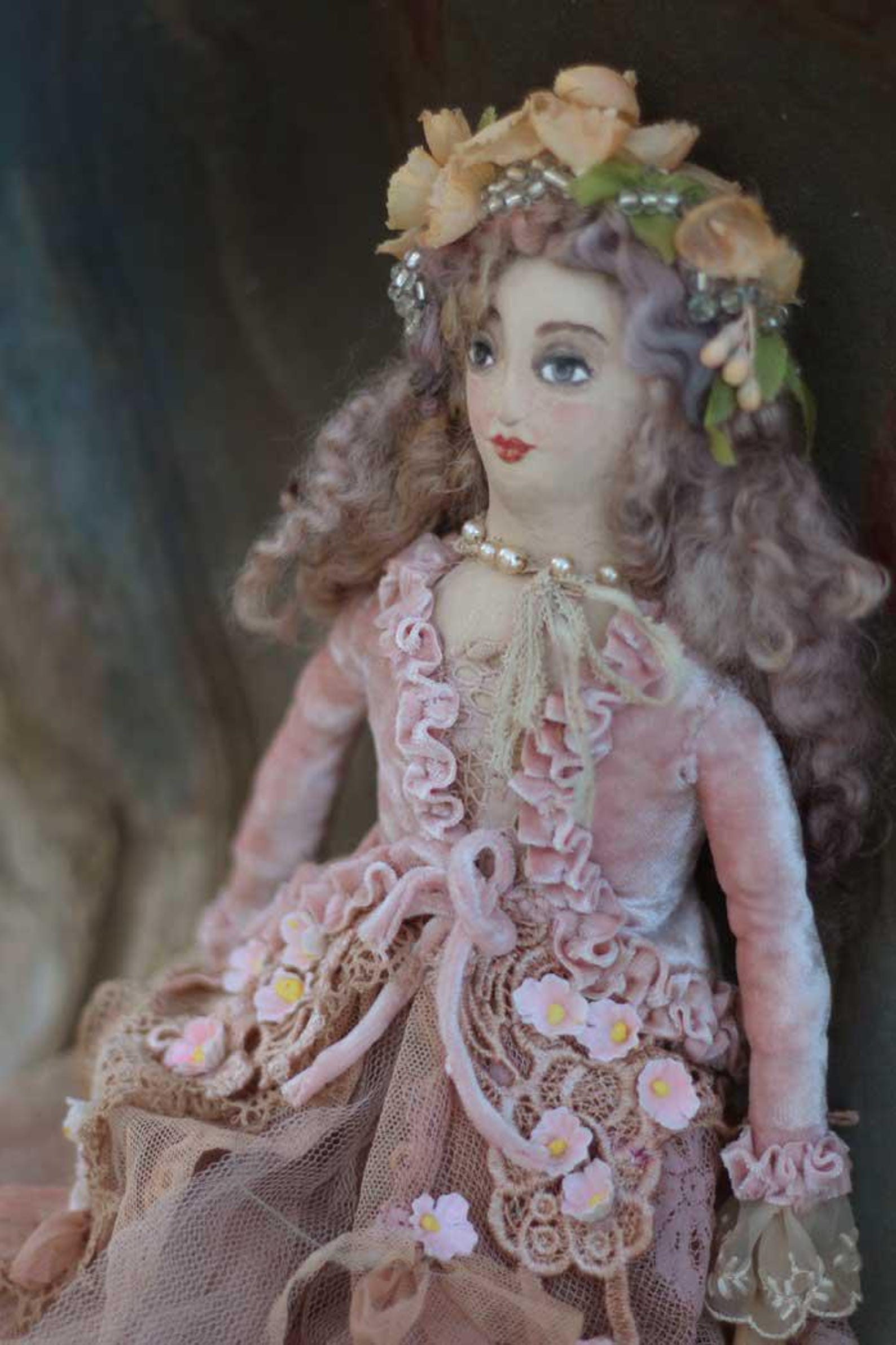 Art Doll, Collectible Doll "miss Helena" Heirloom Doll With Hand ...