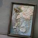 Original Art, Collage Painting, "frozen Roses" With Antique Textiles ...