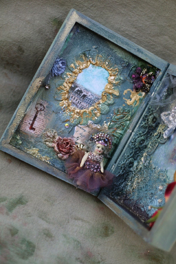Original Art Shadow Box fairy Boudoir, Victorian Fairytale Inspired ...