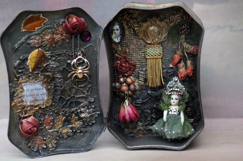 Original Art Shadow Box little Magic, Victorian Fairytale Inspired ...