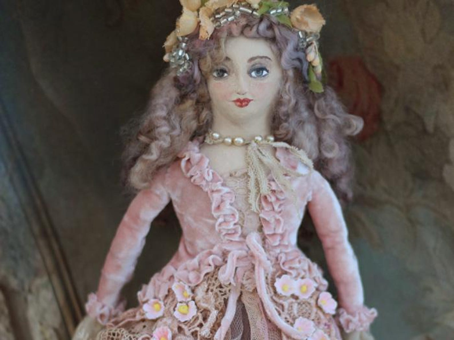 Art Doll, Collectible Doll "miss Helena" Heirloom Doll With Hand ...