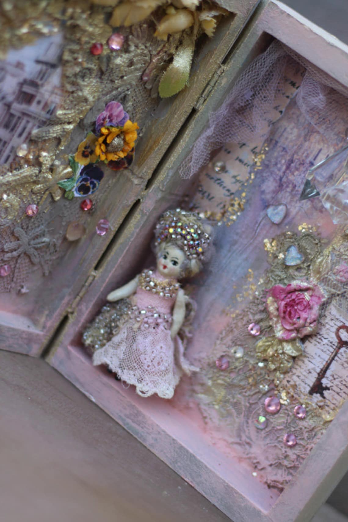 Original Art Shadow Box "fairy Boudoir", Victorian Fairytale Inspired ...