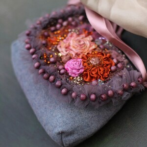 Small Boho Romantic Bag/purse "autumn Baroque" Embroidered Beaded, Boho ...