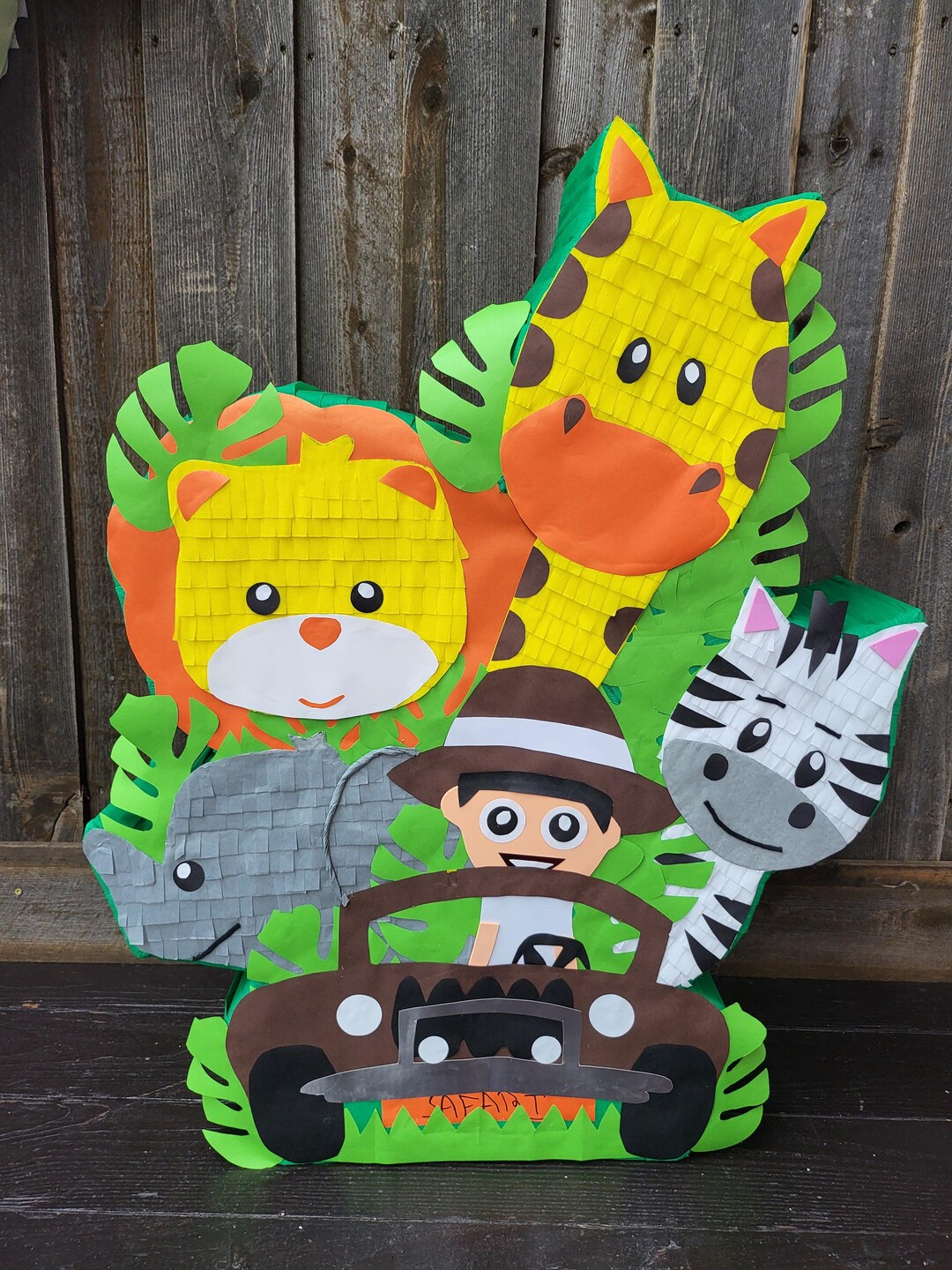 Handmade Safari Animal Piñata - Etsy