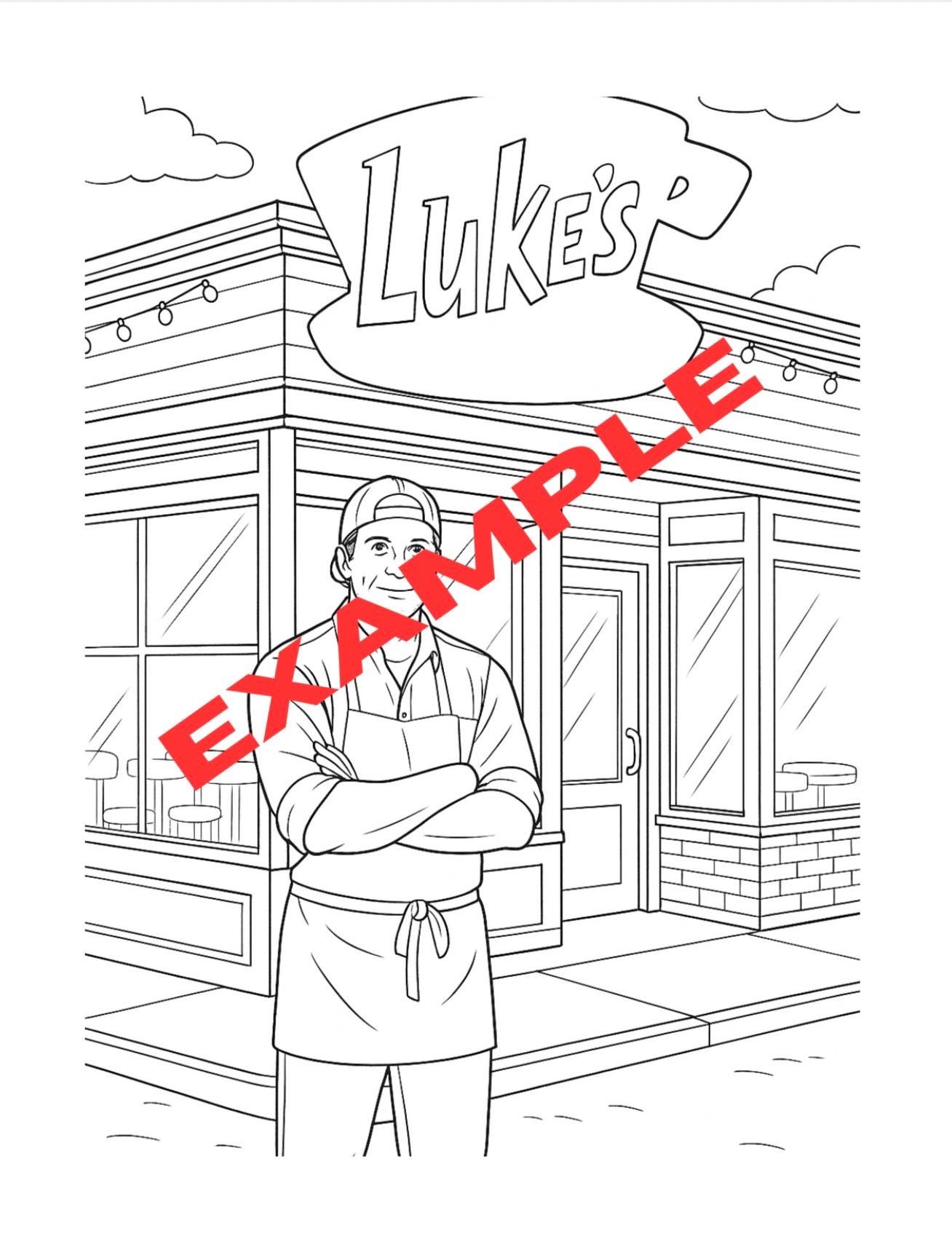 Gilmore Girls 12 Digital Download Coloring Pages - Etsy