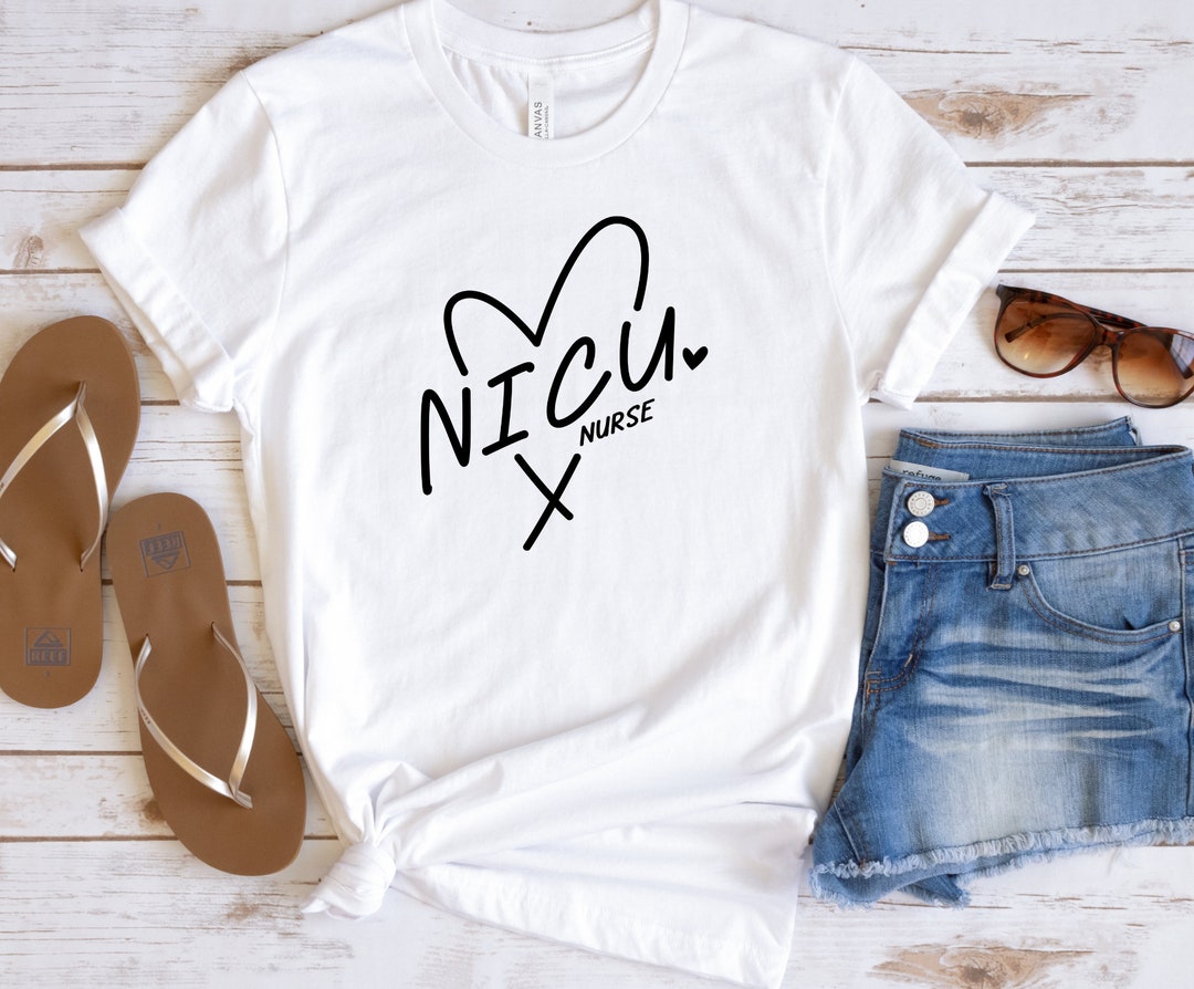 NICU Nurse Shirt, Nurse Graphic Tshrit, NICU Nurse Gift, Neonatal ...