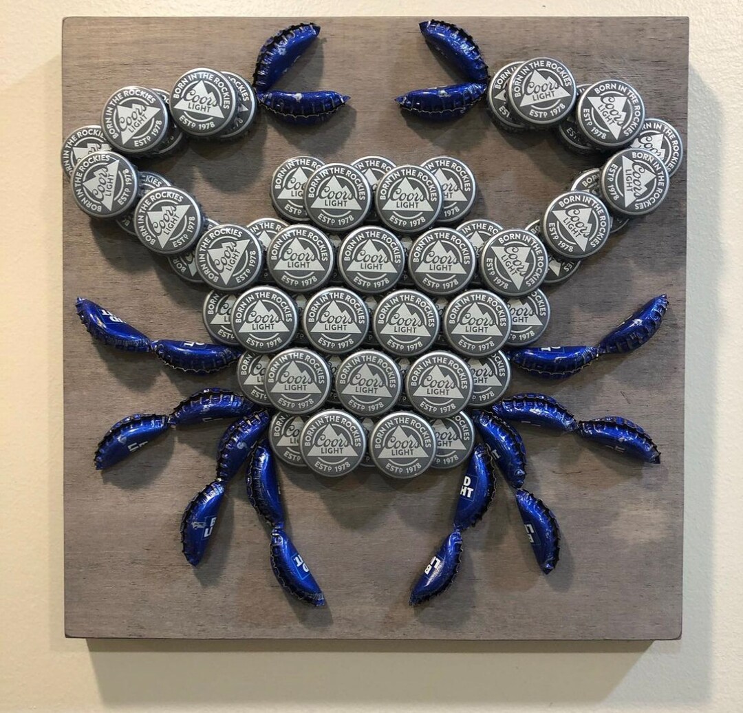 Custom Handmade Crab Made Out of Recycled Bottle Caps. Great Gift for ...