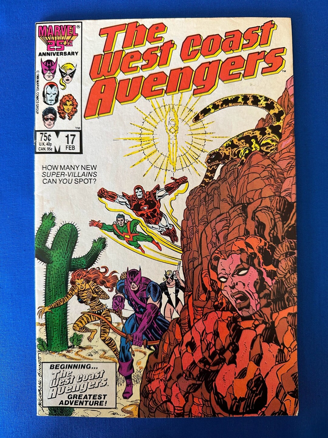 17 VF the West Coast Avengers Key Comic Book very Fine Sunstroke First ...