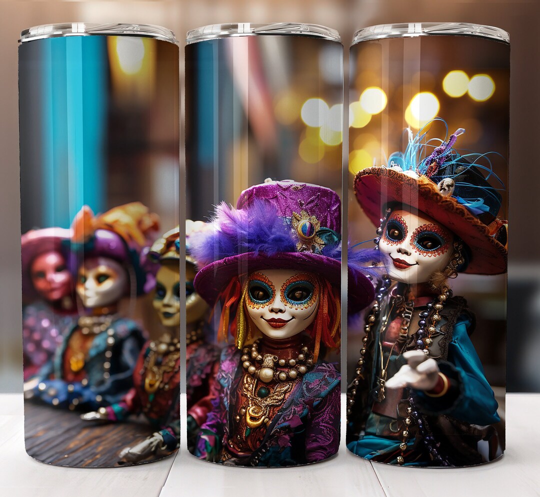 Mardi Gras Voodoo Dolls Sublimation Design - New Orleans Inspired PNG ...