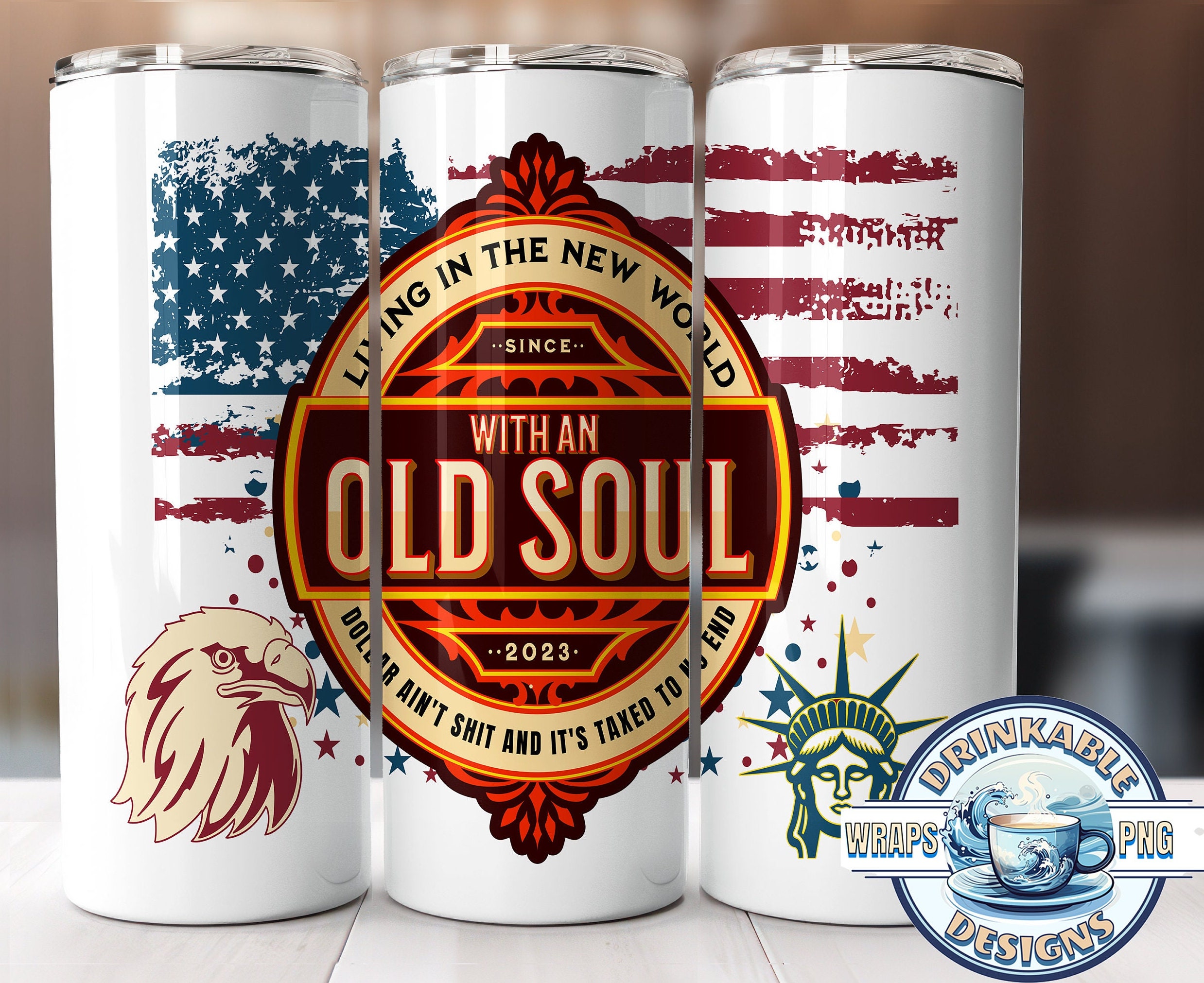 Old Soul Tumbler Wrap, Oliver Anthony Bundle, Tumbler 20oz Sublimation ...