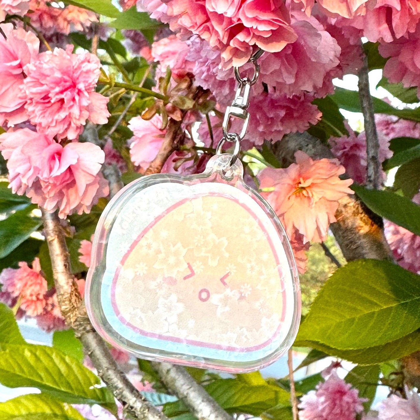 Kawaii Red Bean Mochi Keychain | Cute Ricecake Keychain | Japanese ...