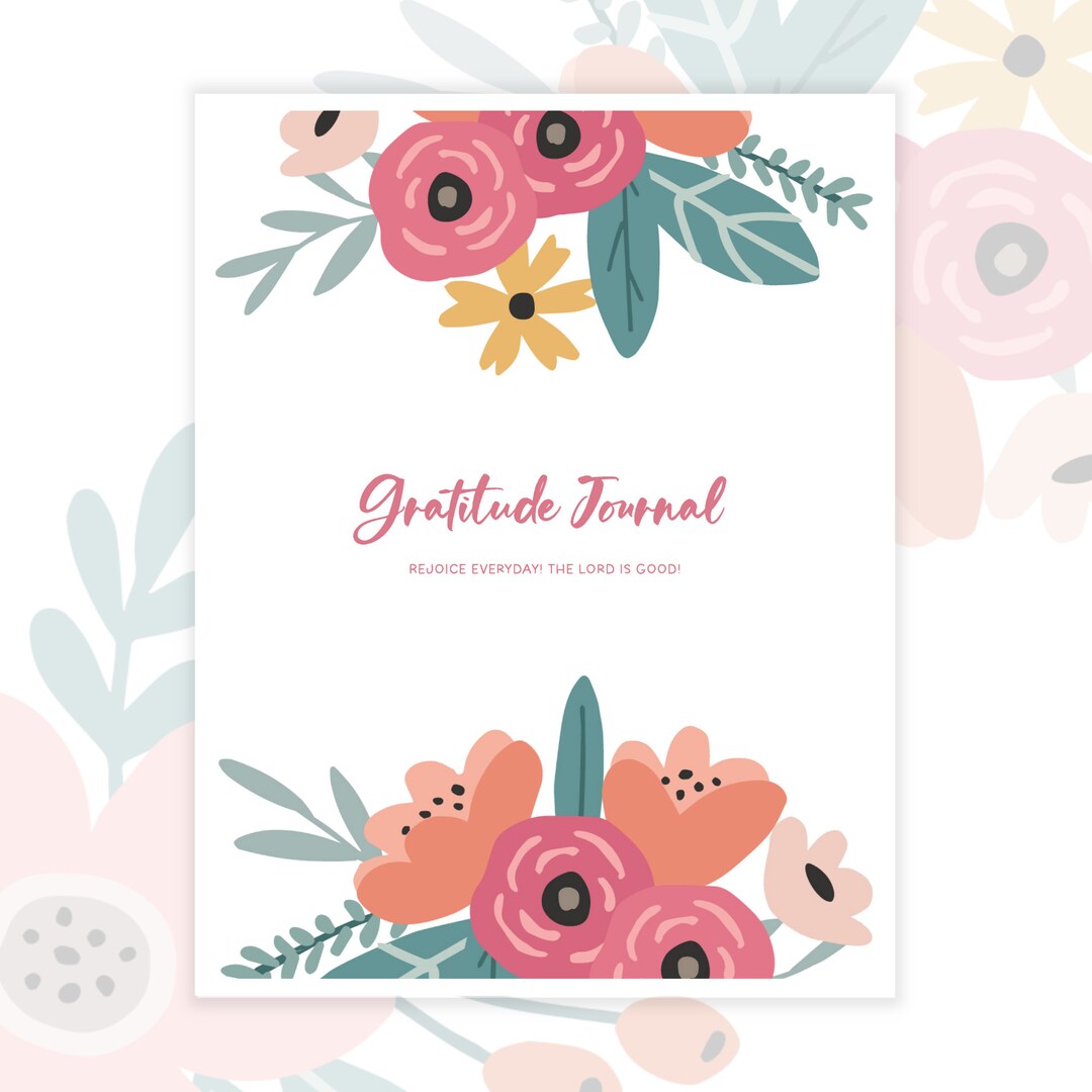 Gratitude Journal Printable Weekly Gratitude Gratitude - Etsy México
