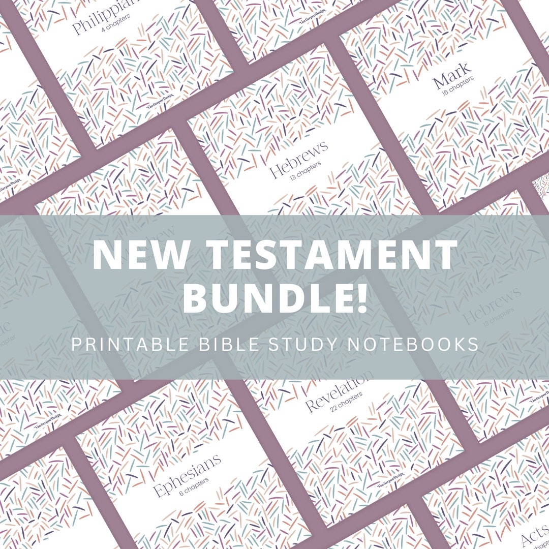 Bible Journaling PDF, New Testament, Study Notebooks, Journal, Bible ...