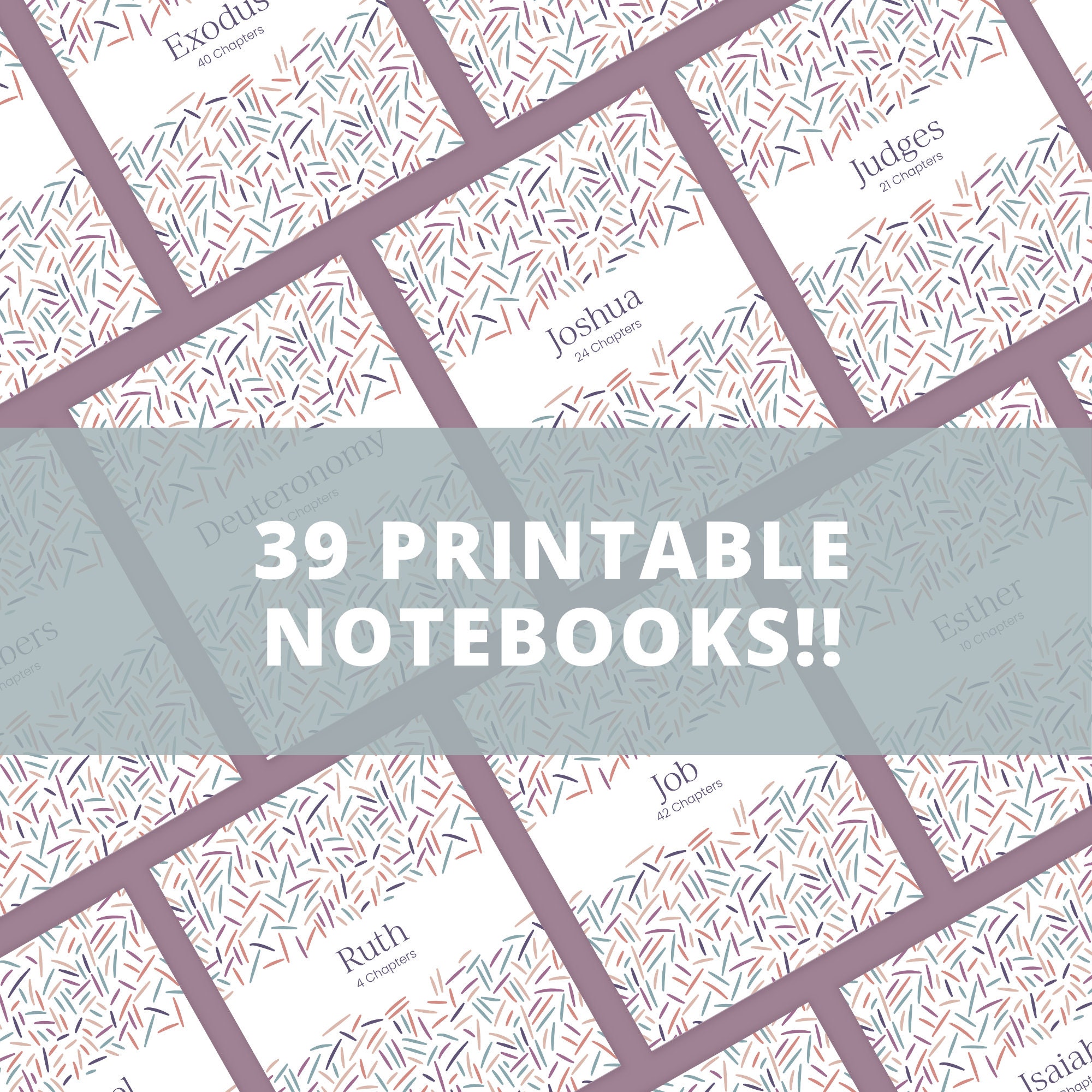 Bible Journaling PDF, Printable Notebook, Bible Study Notebook ...