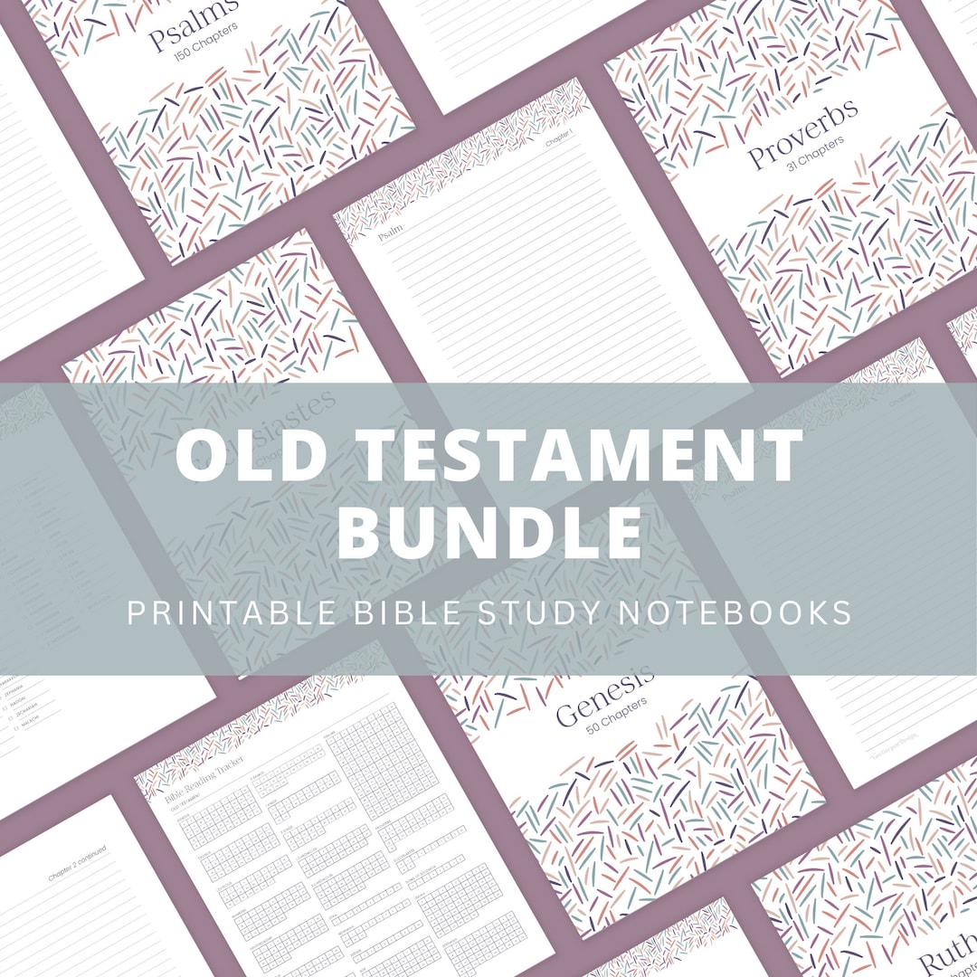 Bible Journaling PDF, Printable Notebook, Bible Study Notebook ...