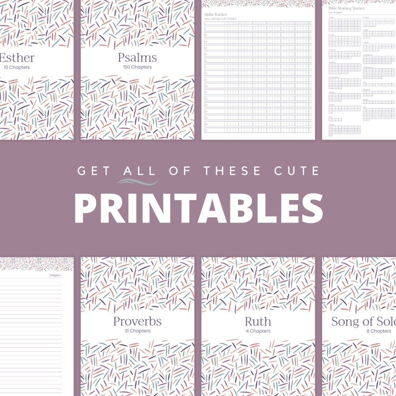 Bible Journaling PDF, Printable Notebook, Bible Study Notebook ...