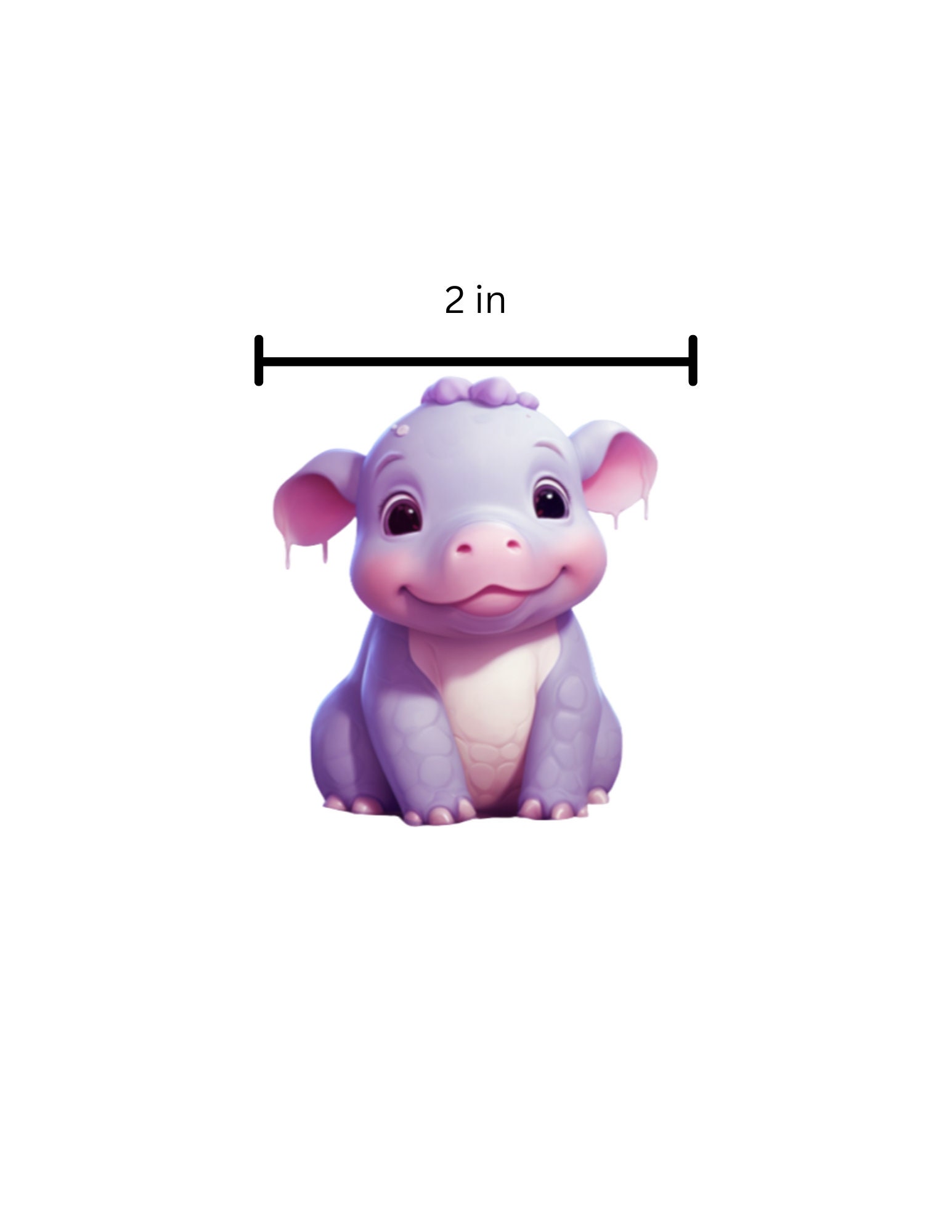 Hippo Holographic Sticker - Etsy