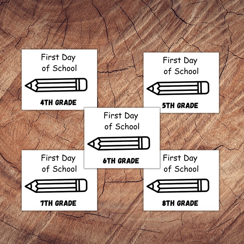 First Day of School Sign Coloring Pages, Pencil Coloring Page, Pre-k ...