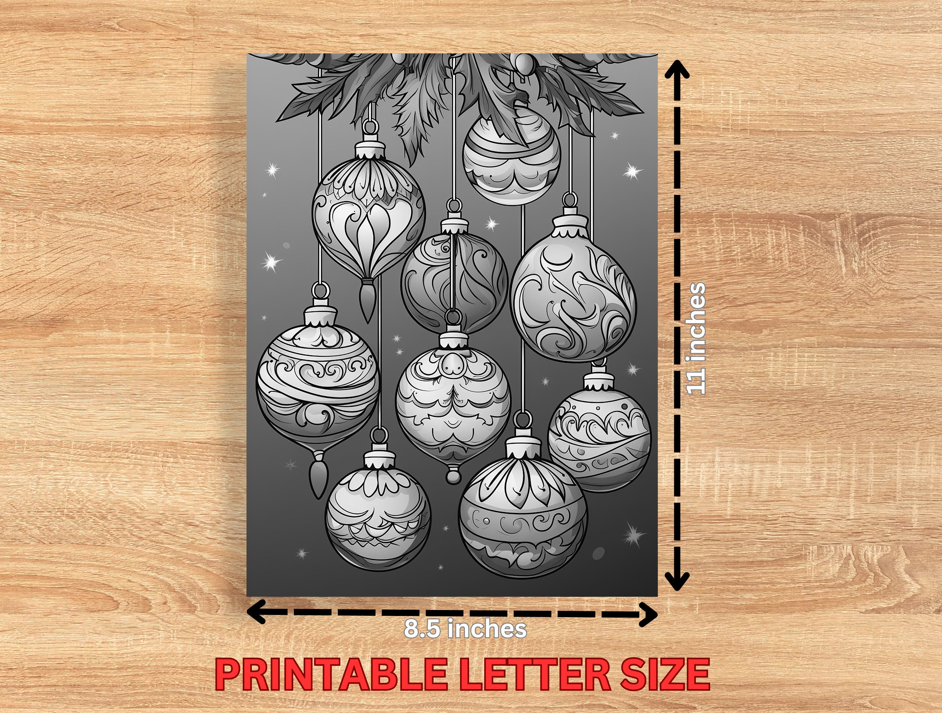 Christmas Ornaments Coloring Book: Delve Into the World of Creativity ...