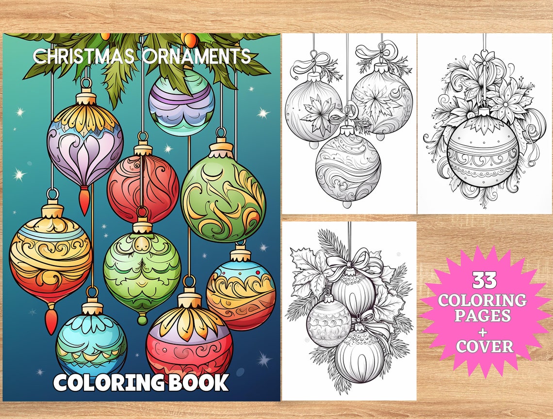 Christmas Ornaments Coloring Book: Delve Into the World of Creativity ...